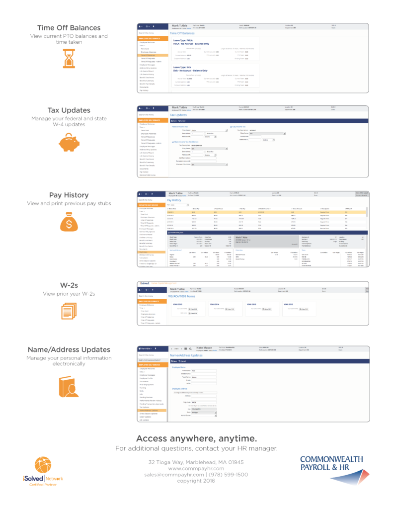 Employee Self Service with iSolved - Commonwealth Payroll & HR
