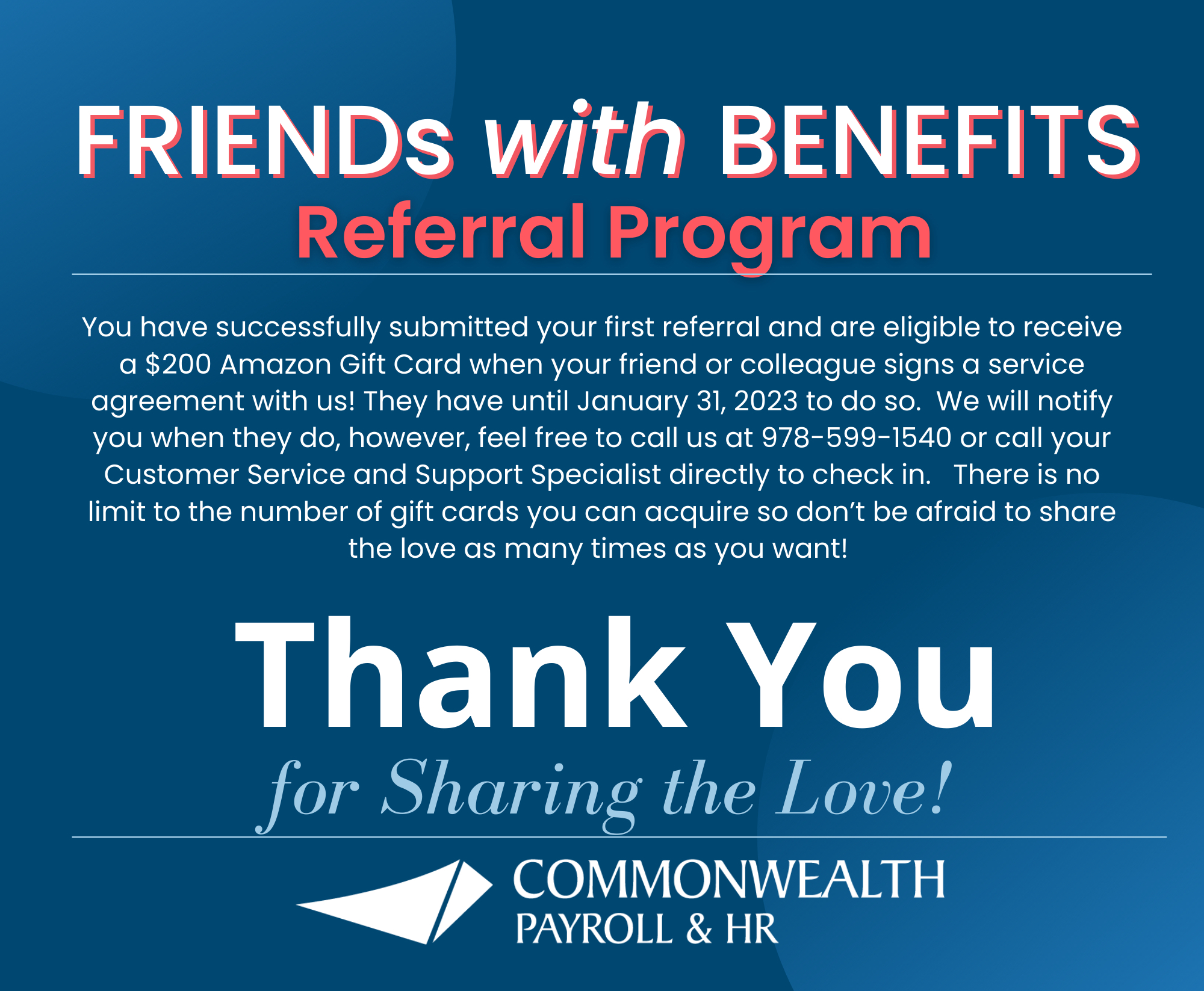 Friends with Benefits: Thank You - Commonwealth Payroll & HR